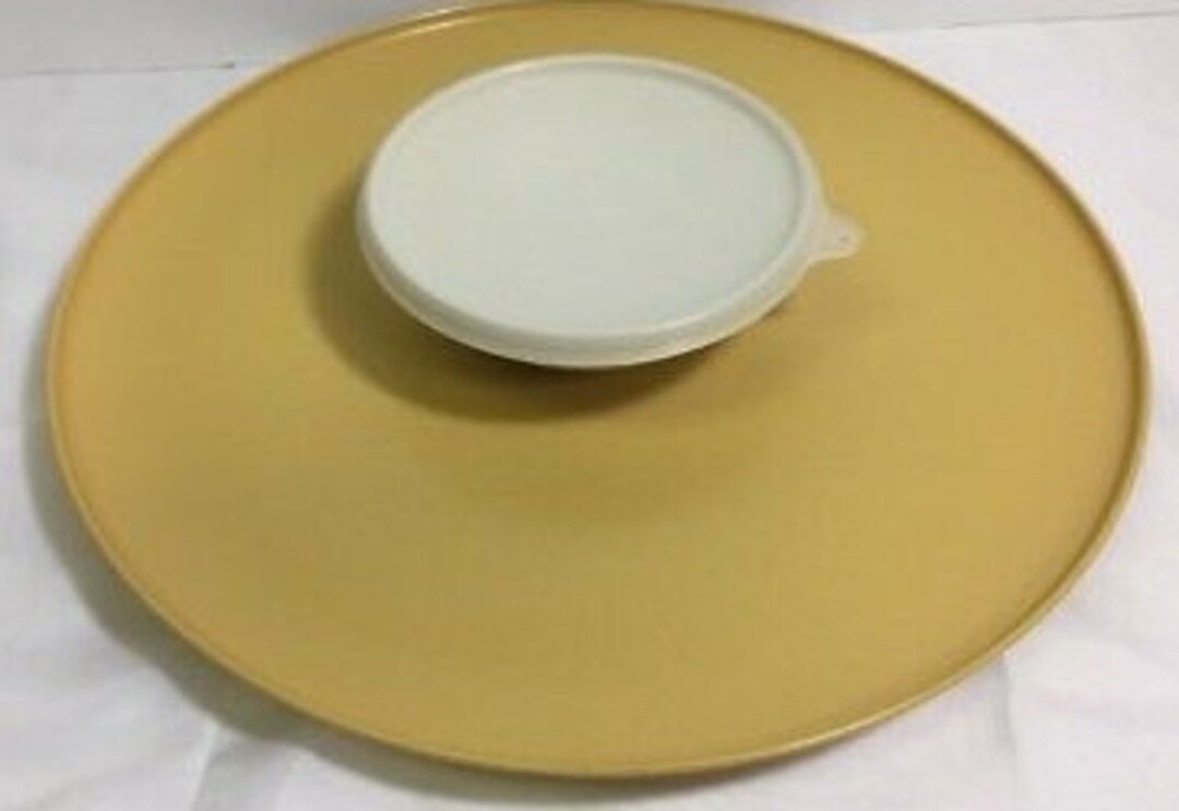 Tupperware Vintage 14 Chip & Dip Serving Tray Set 492-2 Harvest Gold - Etsy