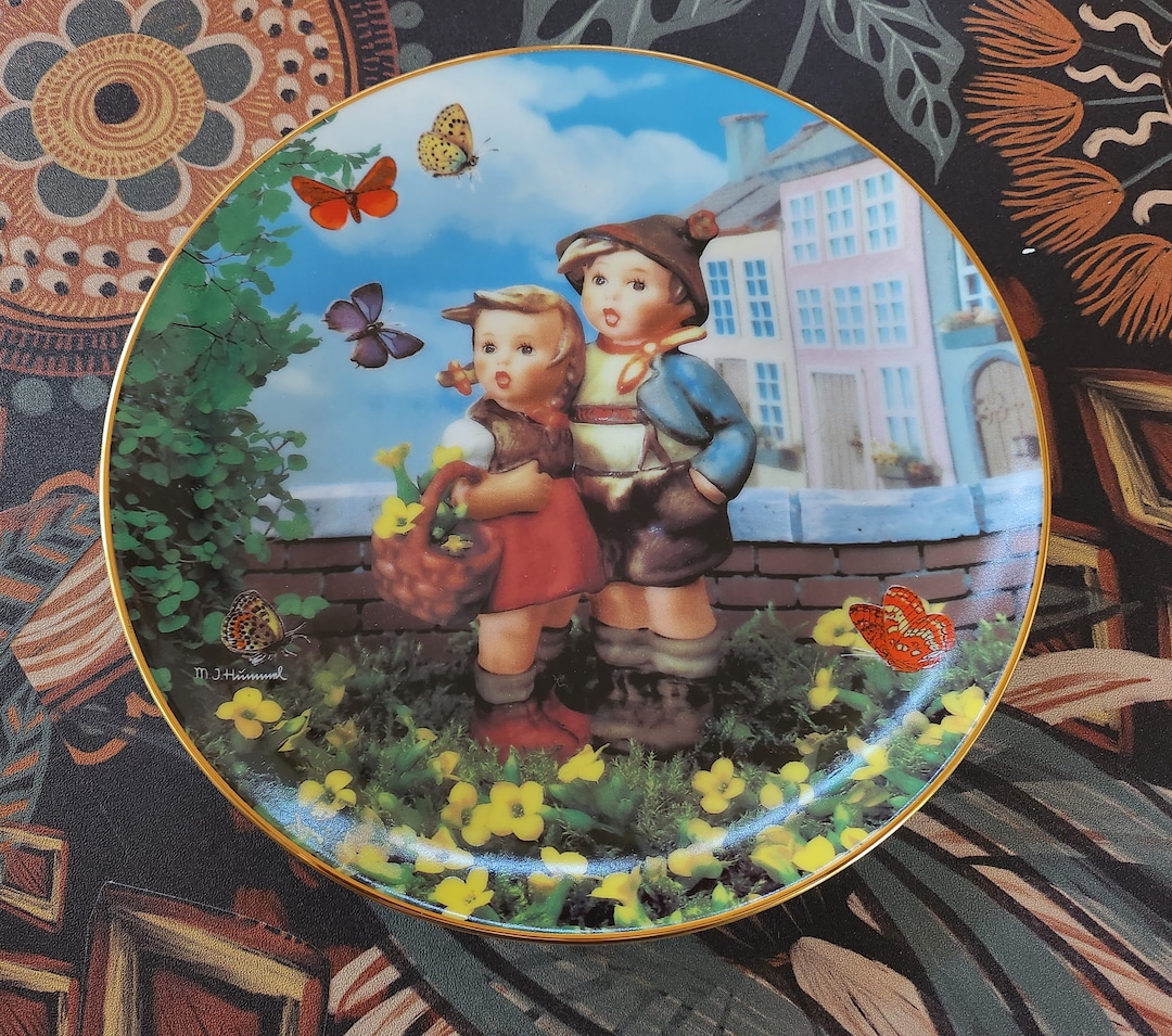 Rare-vintage Mcm Artist M.J. Hummel- "little Companions" Plate ...