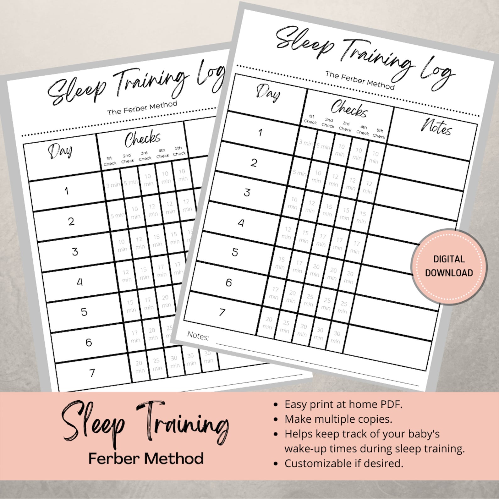 Sleep Training // Ferber Method Log // Baby Sleep Training // Infant ...