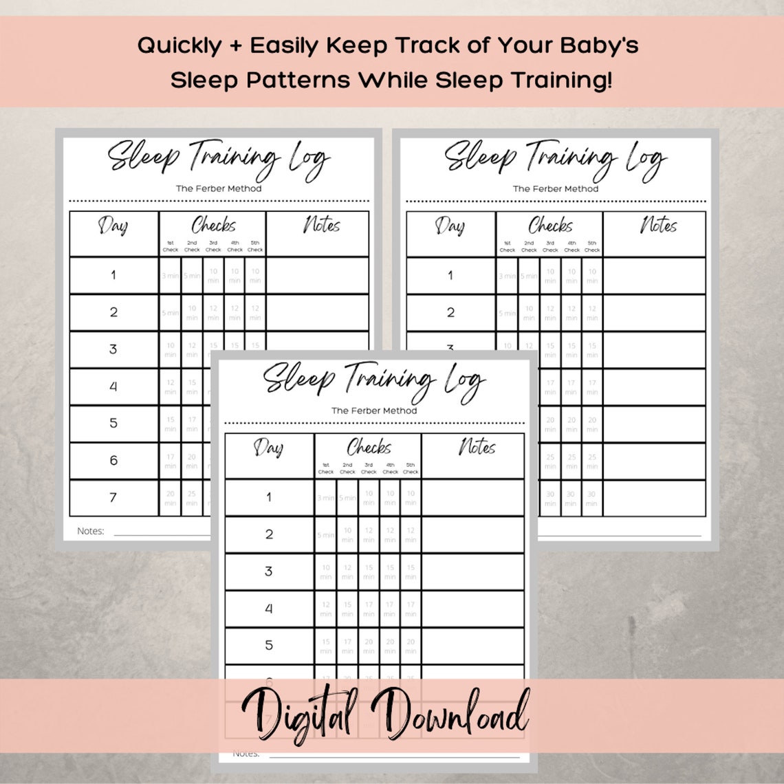 Sleep Training // Ferber Method Log // Baby Sleep Training // Infant ...