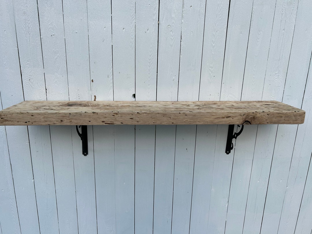 Driftwood Shelf 41x7.75x1.75 Rustic Shelf, Wall Decor, Live Edge, Beach ...