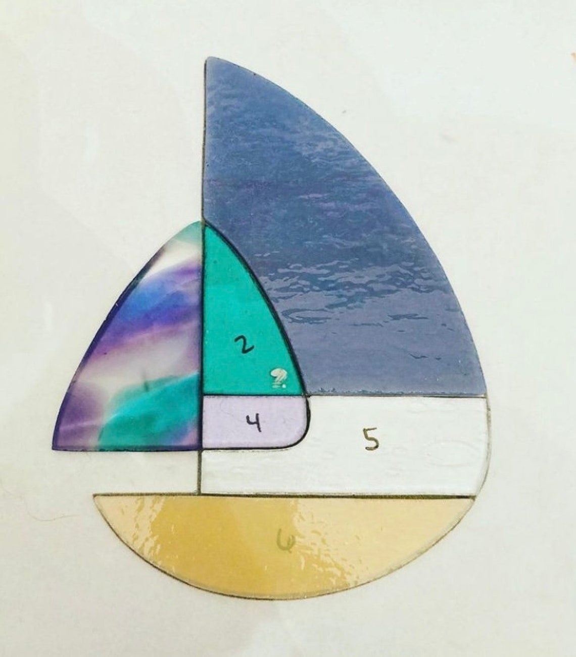 Sailboat Stained Glass Pattern - Etsy