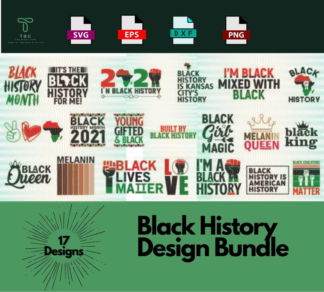 Black History Month Designs Bundle - Etsy