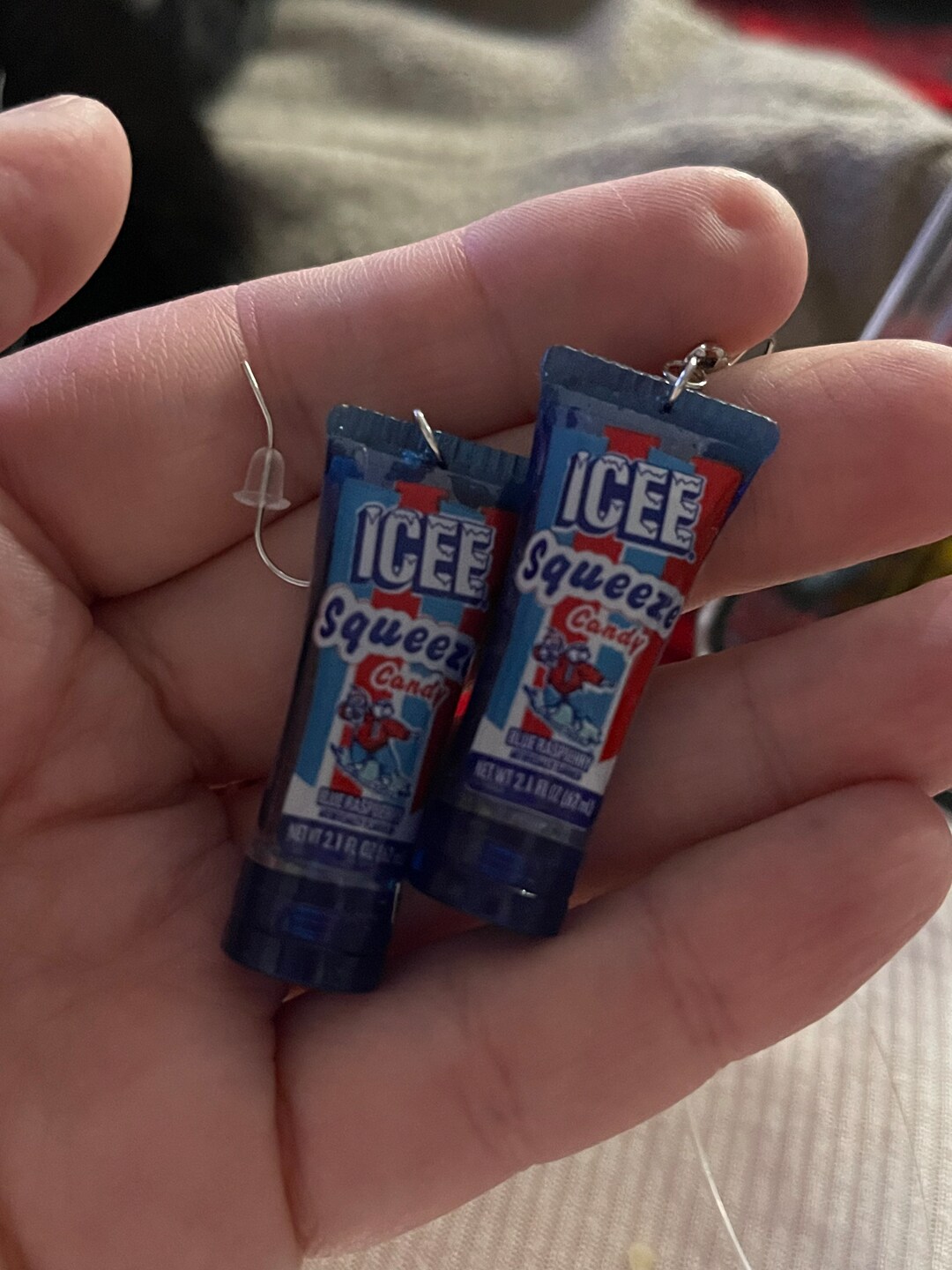 Icee Squeeze Gel Candy Dangle Earrings - Etsy