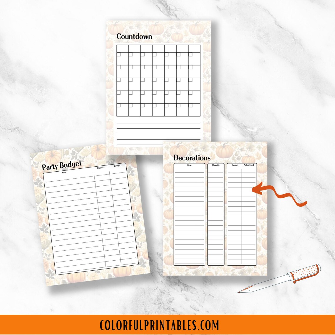 Thanksgiving Planner PDF Holiday Planner 16 Pages Printable - Etsy
