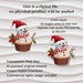 12 Cute Snowman Cupcake Clipart Great for Christmas or Birthdays Pngs ...