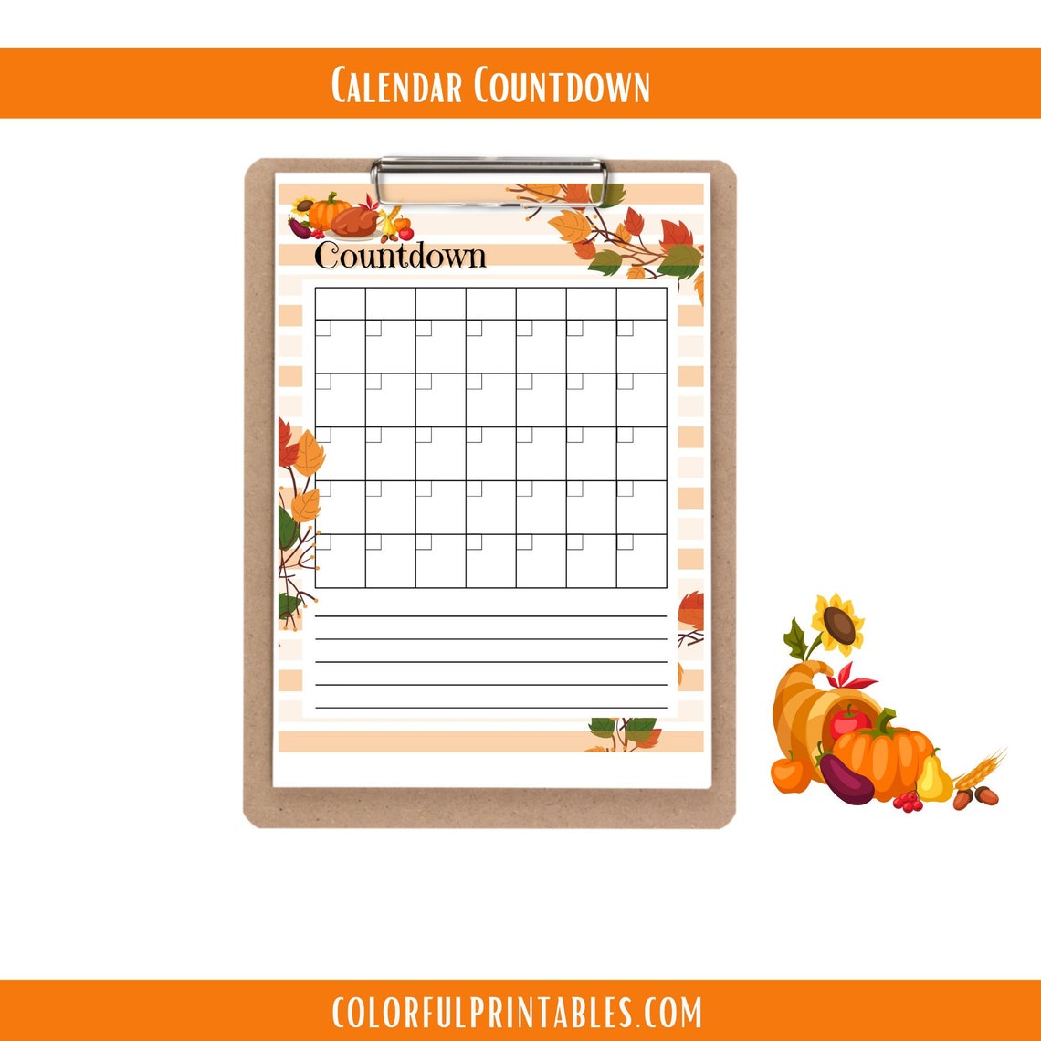 Thanksgiving Planner PDF Holiday Planner Printable Letter - Etsy