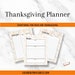 Thanksgiving Planner PDF Holiday Planner 16 Pages Printable - Etsy