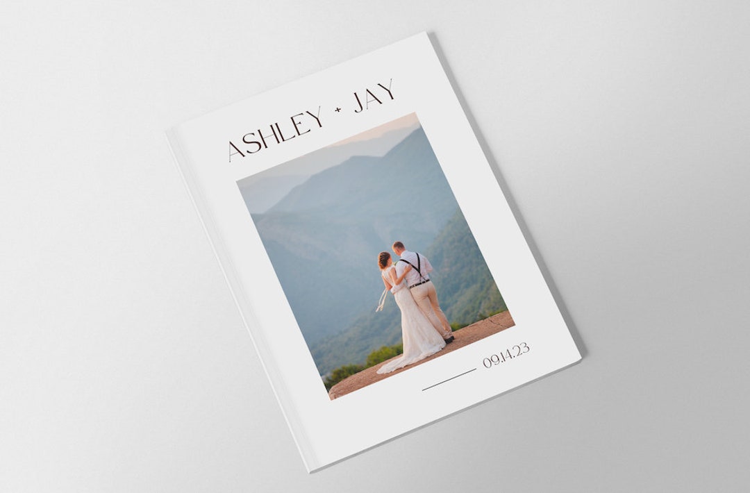 Customized Engagement Photo Book, Wedding Photo Book, Editorial Photo ...