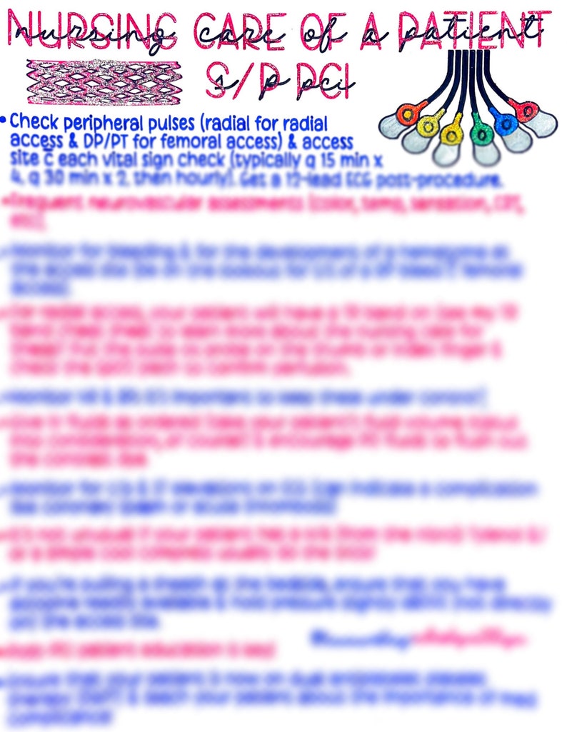 Percutaneous Coronary Intervention (PCI) - Etsy