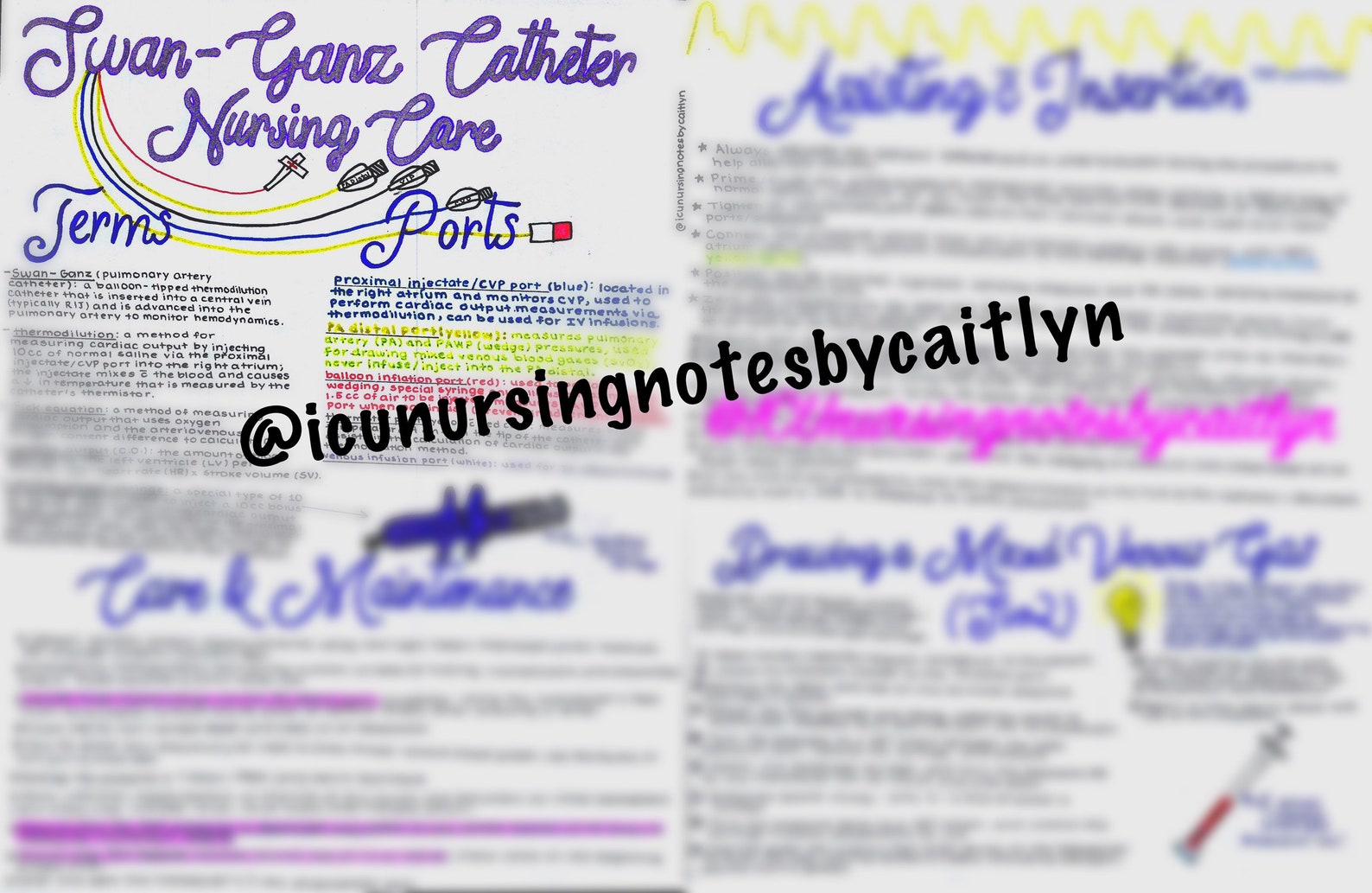 Nursing Care of a Swan-ganz Catheter - Etsy