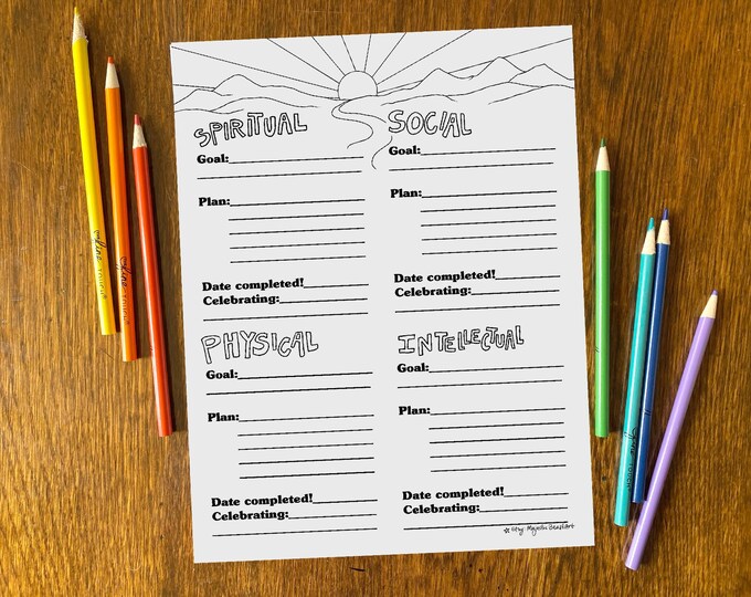 Goals by Life Categories, Printable Sheet, Organize Your Life ...