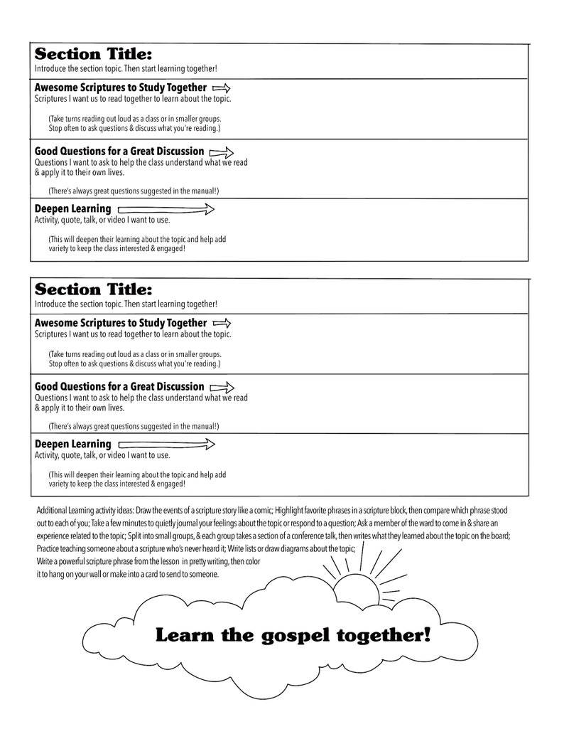 Young Women Lesson Teaching Guide 2024 - Church of Jesus Christ of ...