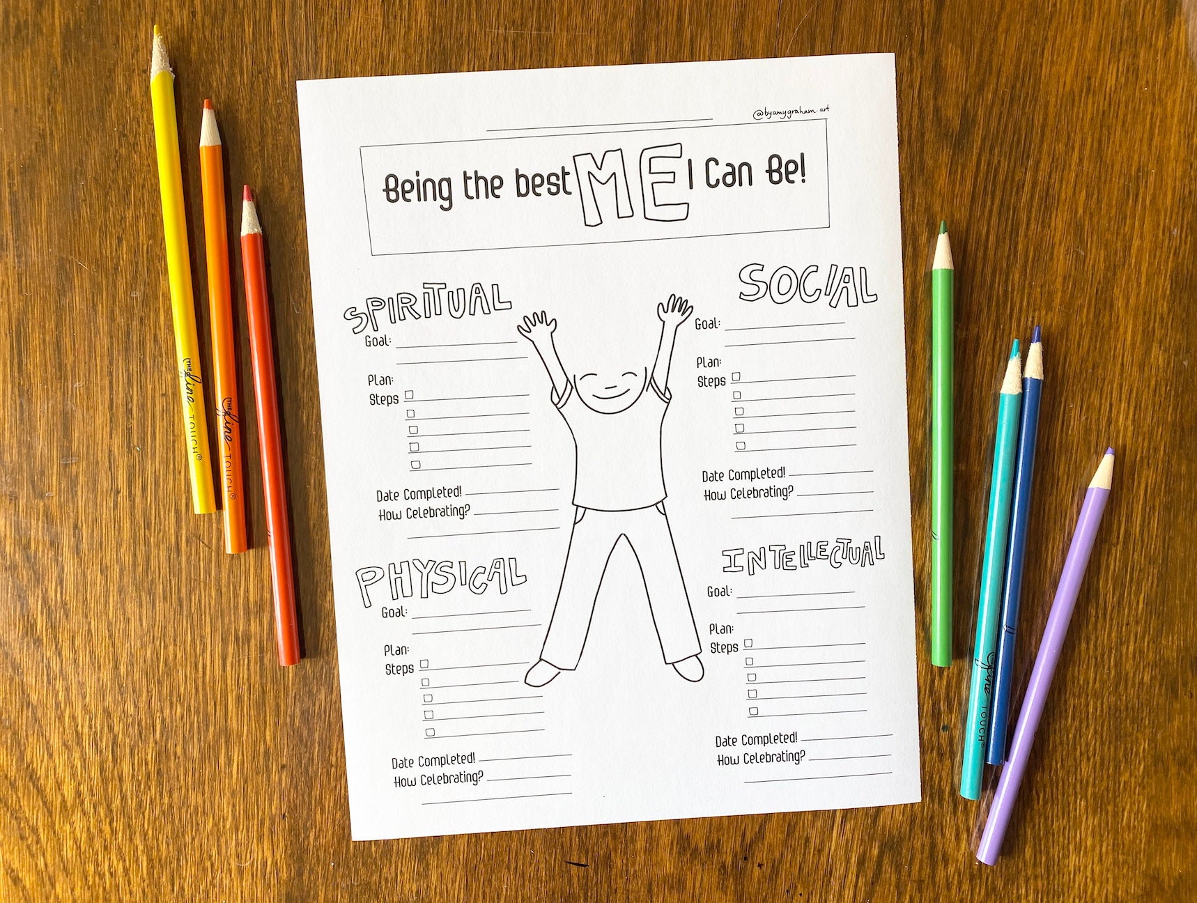 Customizable Children's Goal Coloring Page - Etsy