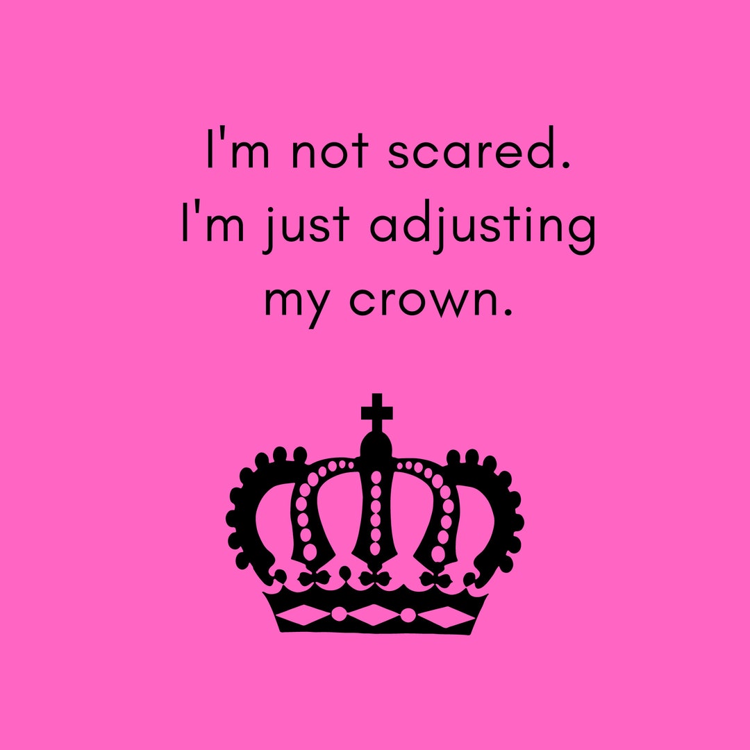 Adjusting My Crown Wall Art Digital Print - Etsy