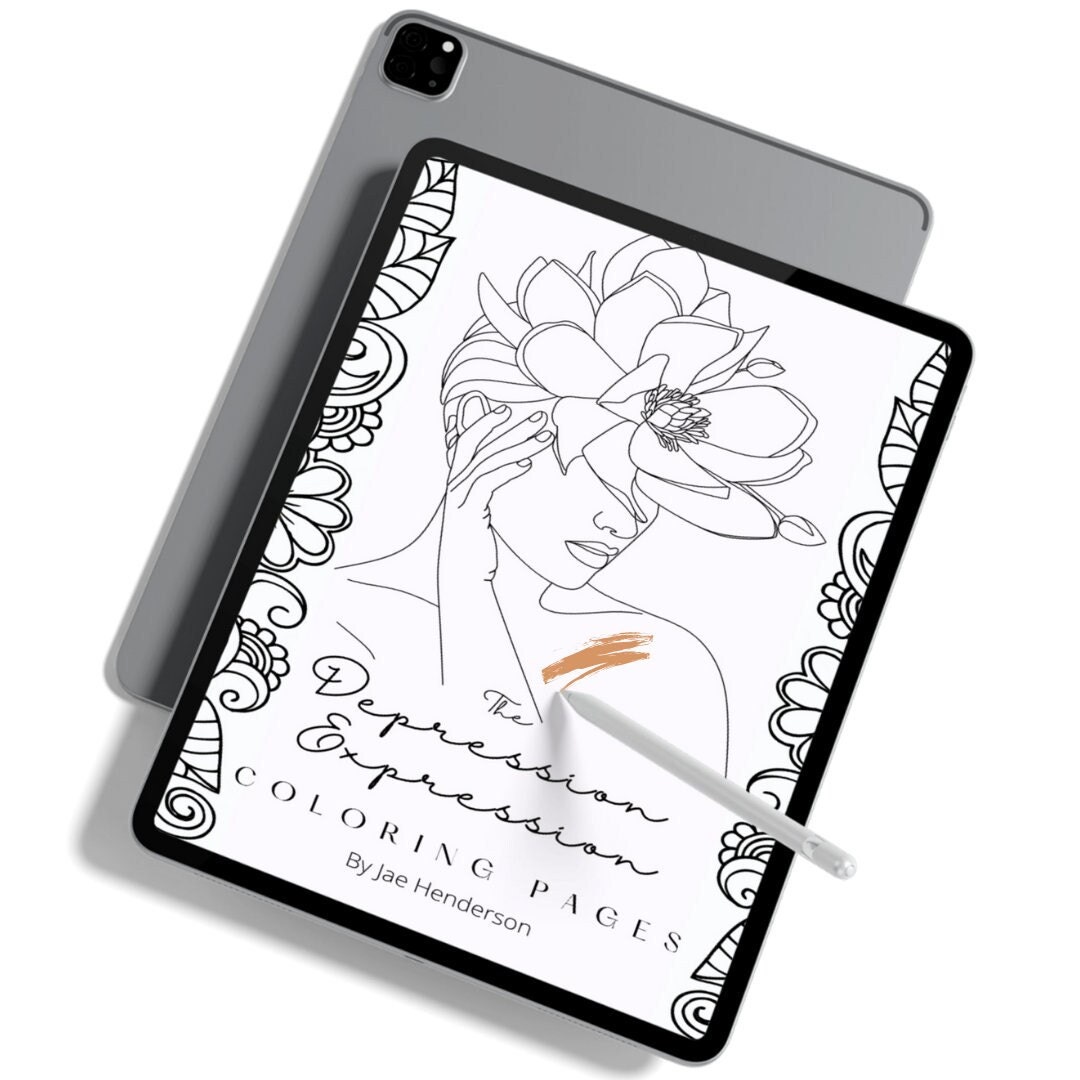 The Depression Expression Coloring Pages - Etsy