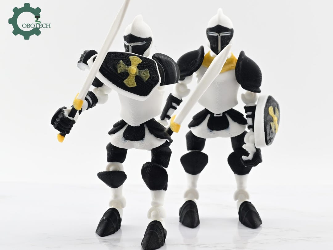 3D Printed Articulated Posable Knight Dummy - Unique Gifts for Medieval ...