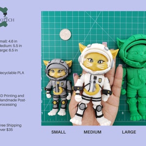 3D Print Articulated Cat Astronaut by Cobotech, Articulated Catronaut ...