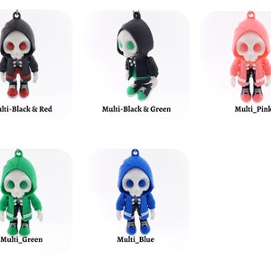 3D Print Articulated Hoodiebones Keychain, Articulated Skeleton ...
