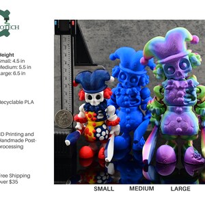 Articulated Bone Clown 3D Printed Clown Skeleton by Cobotech, Cute ...