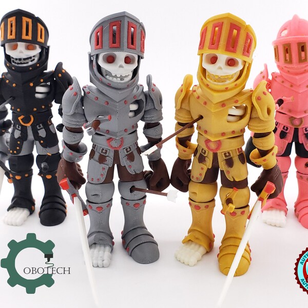 3d Printed Skeleton Knight - Etsy