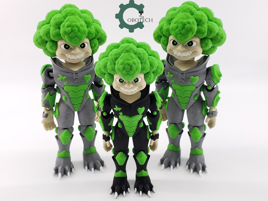 3D Print Articulated Broccoli Monster by Cobotech, Articulated Toy ...