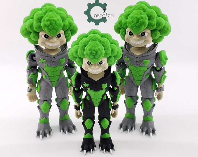 3D Print Articulated Broccoli Monster by Cobotech, Articulated Toy ...