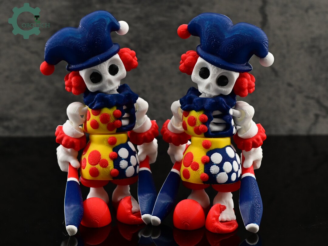 Articulated Bone Clown 3D Printed Clown Skeleton by Cobotech, Cute ...