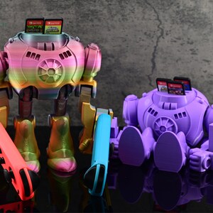 3D Printed Robot With Controller Holder and Game Card Storage ...