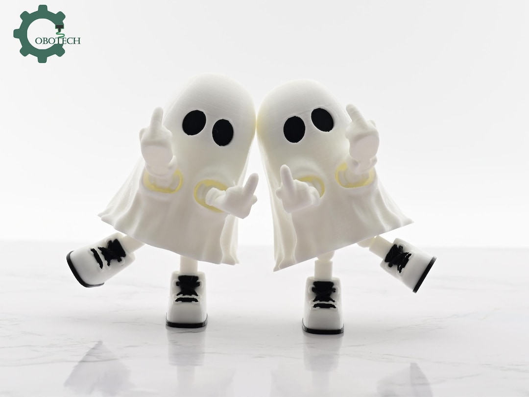 3D Print Articulated Middle Finger Ghost - Fun 3D Printed Halloween ...