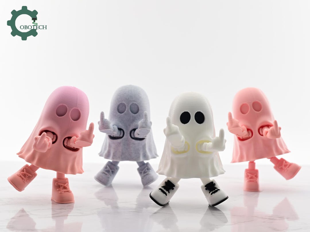 3D Print Articulated Middle Finger Ghost - Fun 3D Printed Halloween ...