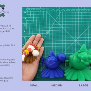 3D Printed Articulated Turkey Chef, Articulated Turkey, Articulated Toy ...