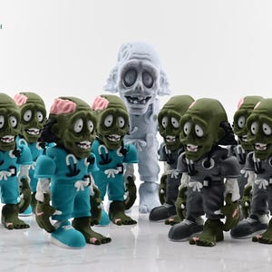 3D Print Articulated Zombie Nurse - Nurse Graduation Gifts - Fun 3D ...