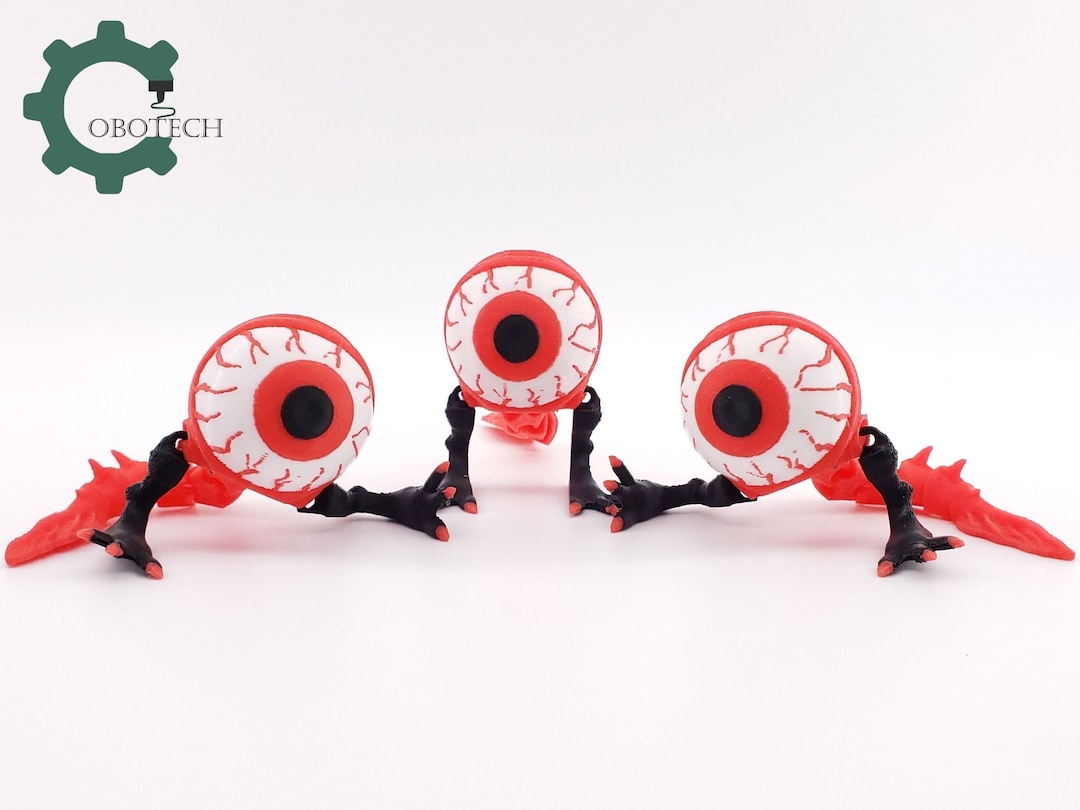 3D Print Articulated Eye Monster by Cobotech, Eye Monster, Articulated ...