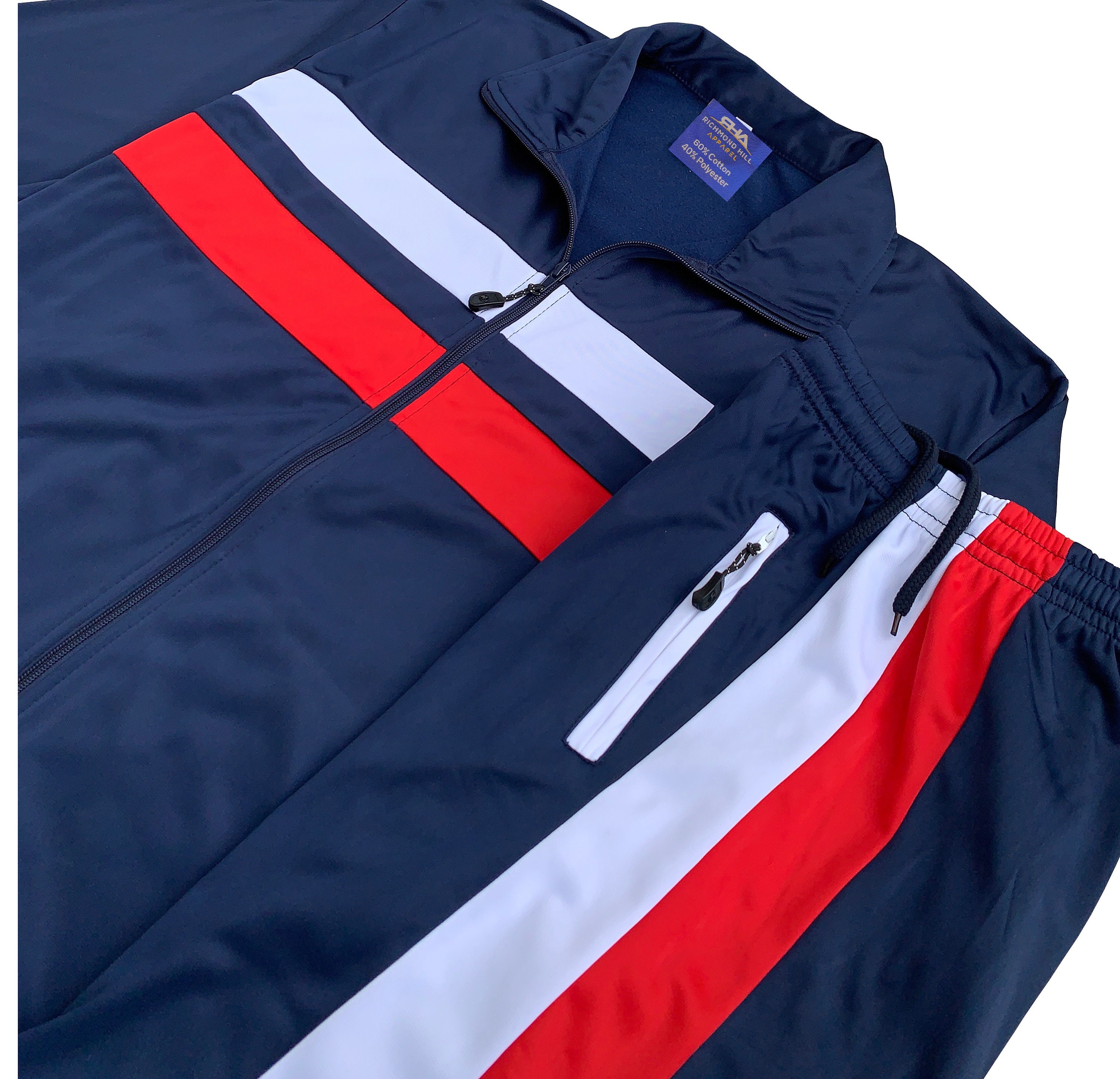 Men’s Jogging Tracksuit Full Zip Classic Activewear Track Jacket ...