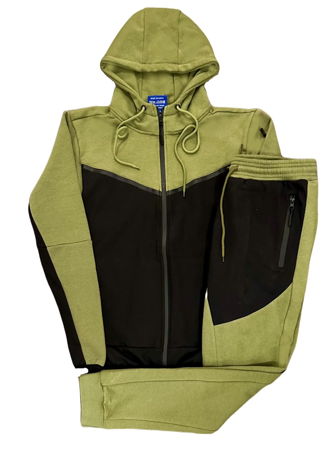 Men's Sweat Suit Camouflage Jogger Soft Fleece Suit Top and Bottom ...