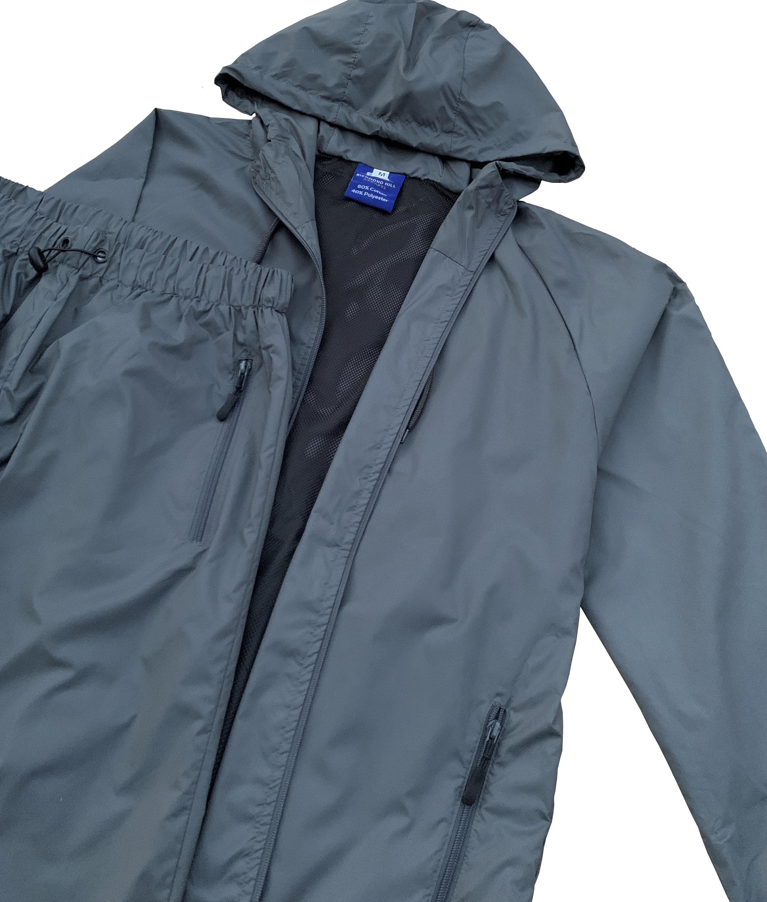 Men’s Lightweight Windbreaker Full Jogging Sweat Suit Casual Active ...