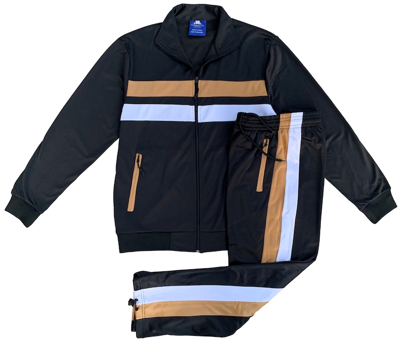 Men’s Jogging Tracksuit Full Zip Classic Activewear Track Jacket ...