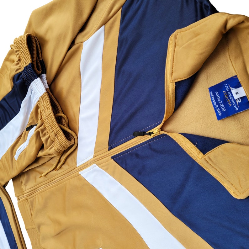 Tracksuits Warm Full Zip Sports Wear 2 Tone Track Jacket & Track Pants ...