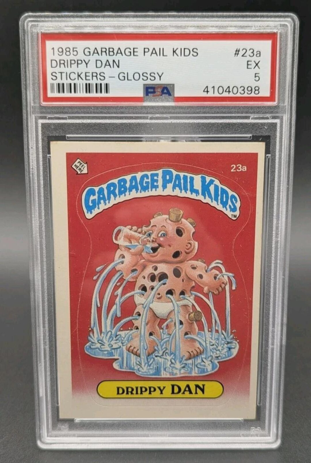 Garbage Pail Kids Series 1 *drippy Dam* 23a Glossy Card PSA 5 EX 1985 ...