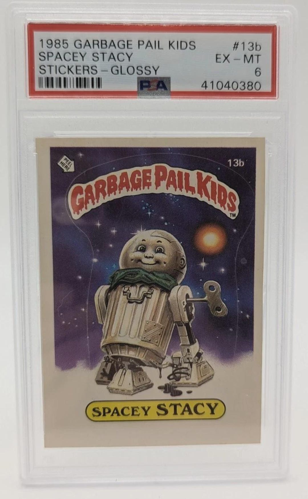Garbage Pail Kids Series 1 Spacey Stacy 13b Glossy Card PSA 6 EX-MT ...