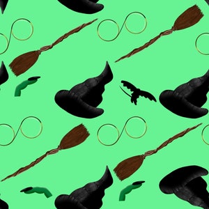 Wicked Witch West Oz Wizard Seamless Pattern Design Download PNG File ...