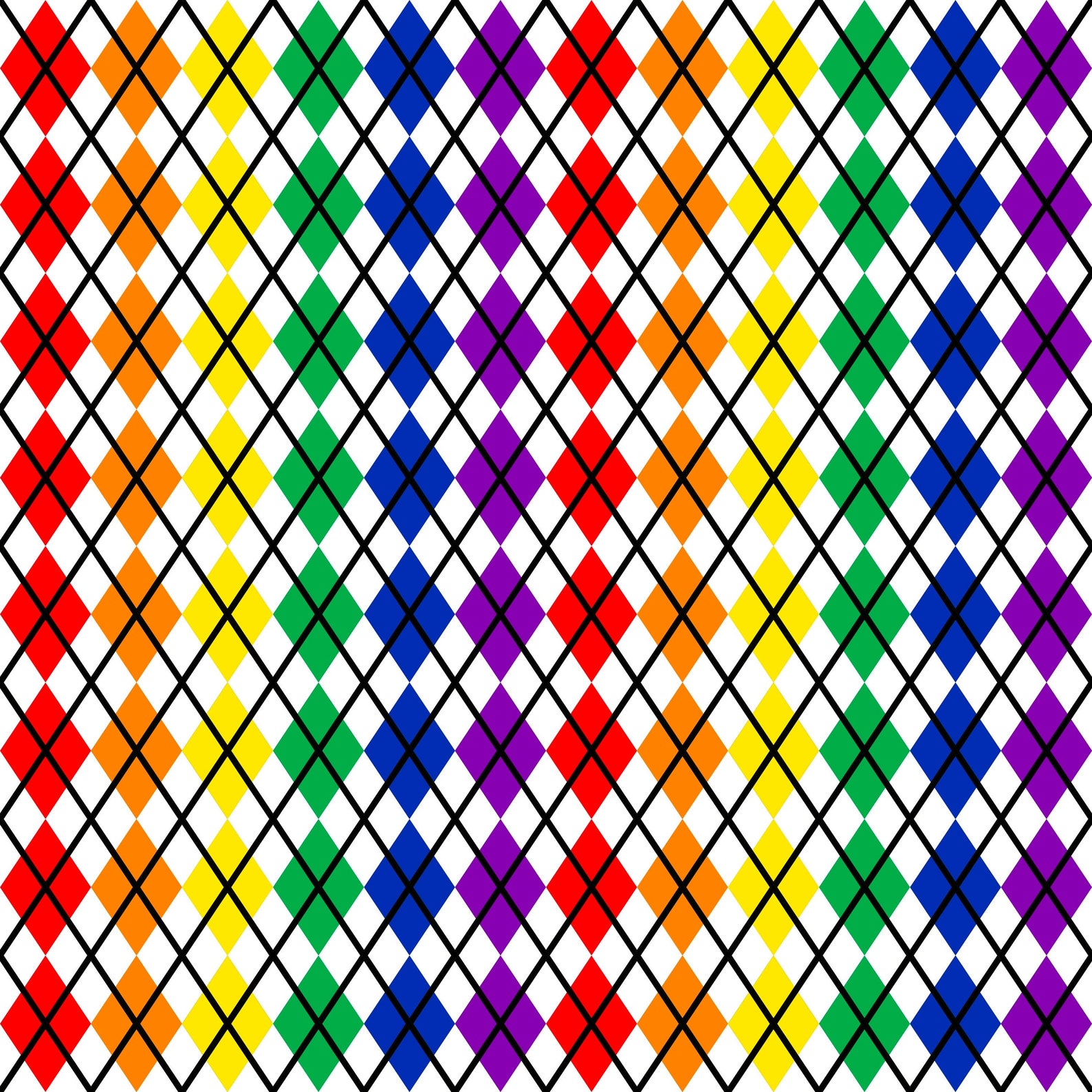 Argyle Rainbow Art Drawing Kids Children Class Picture Paper Artistic ...