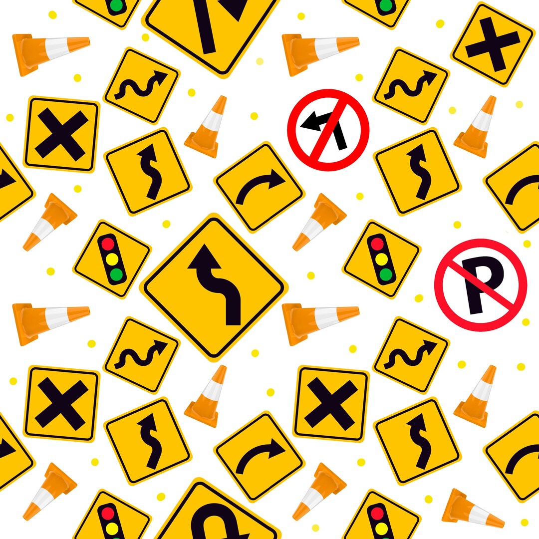 Roadtrip Car Road Sign Test Permit Drive Trip Vacation License Caution ...