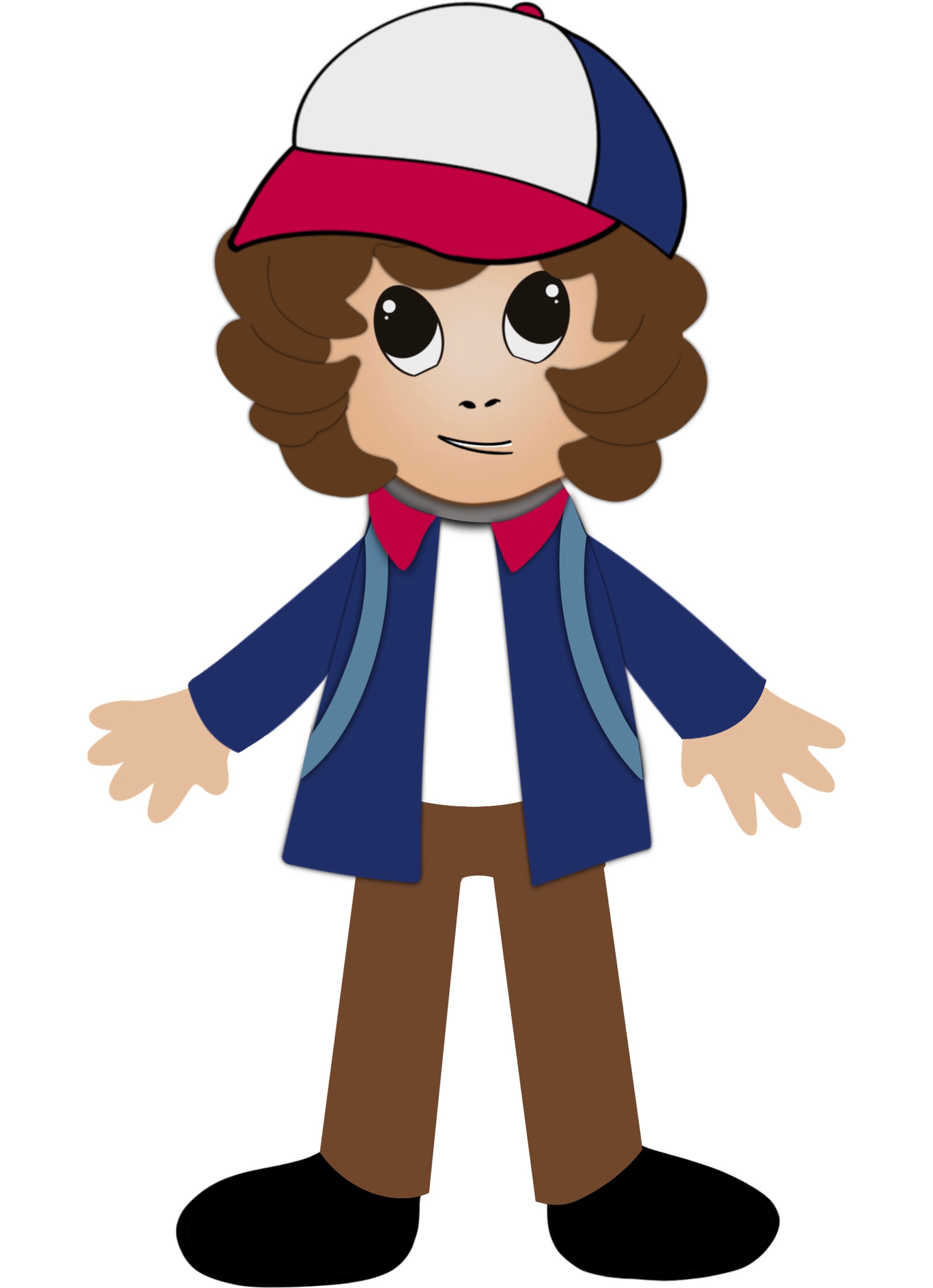 Stranger Dustin Henderson Things Stickers PNG Planner Clipart - Etsy
