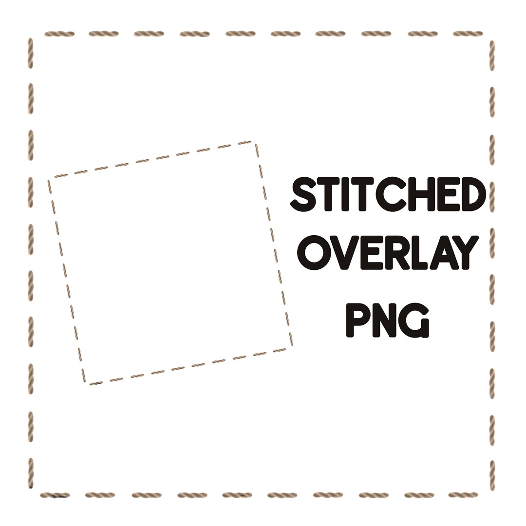 Overlay Stitches Stitched Resizable PNG Sew Sewn Sewing Outline Design ...