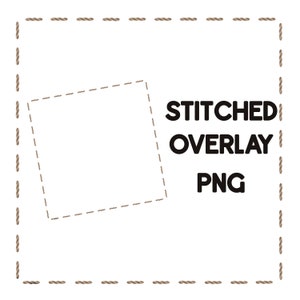 Overlay Stitches Stitched Resizable PNG Sew Sewn Sewing Outline Design ...