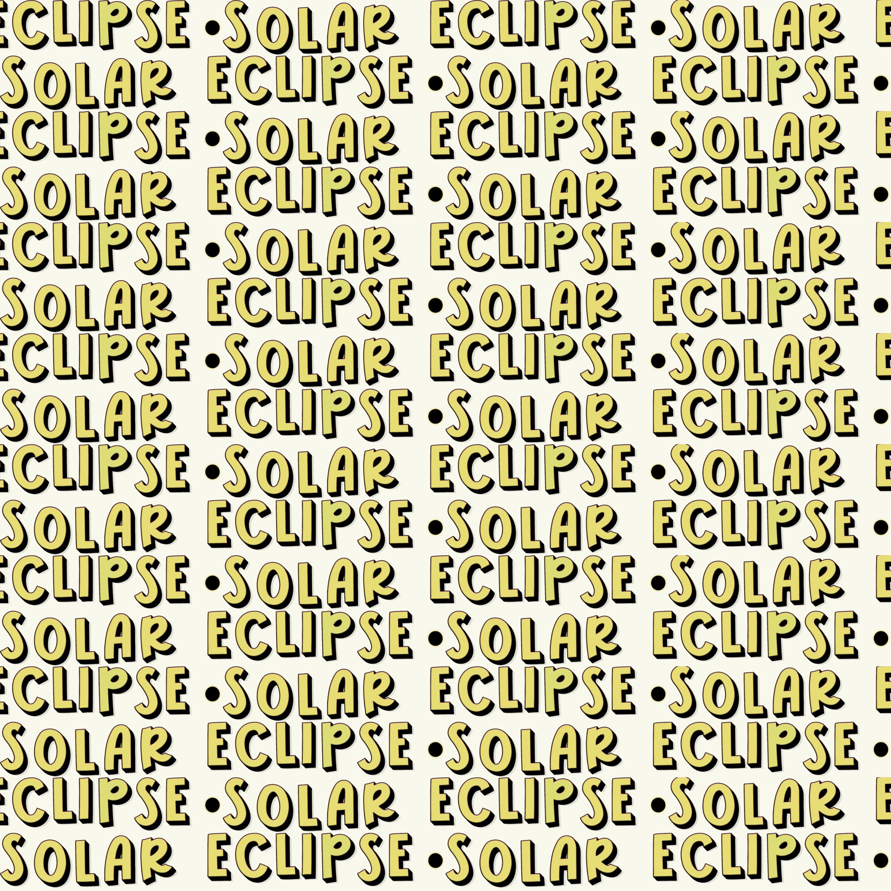 Solar Eclipse Bundle Earth Moon Scrapbook Seamless Pattern Design ...