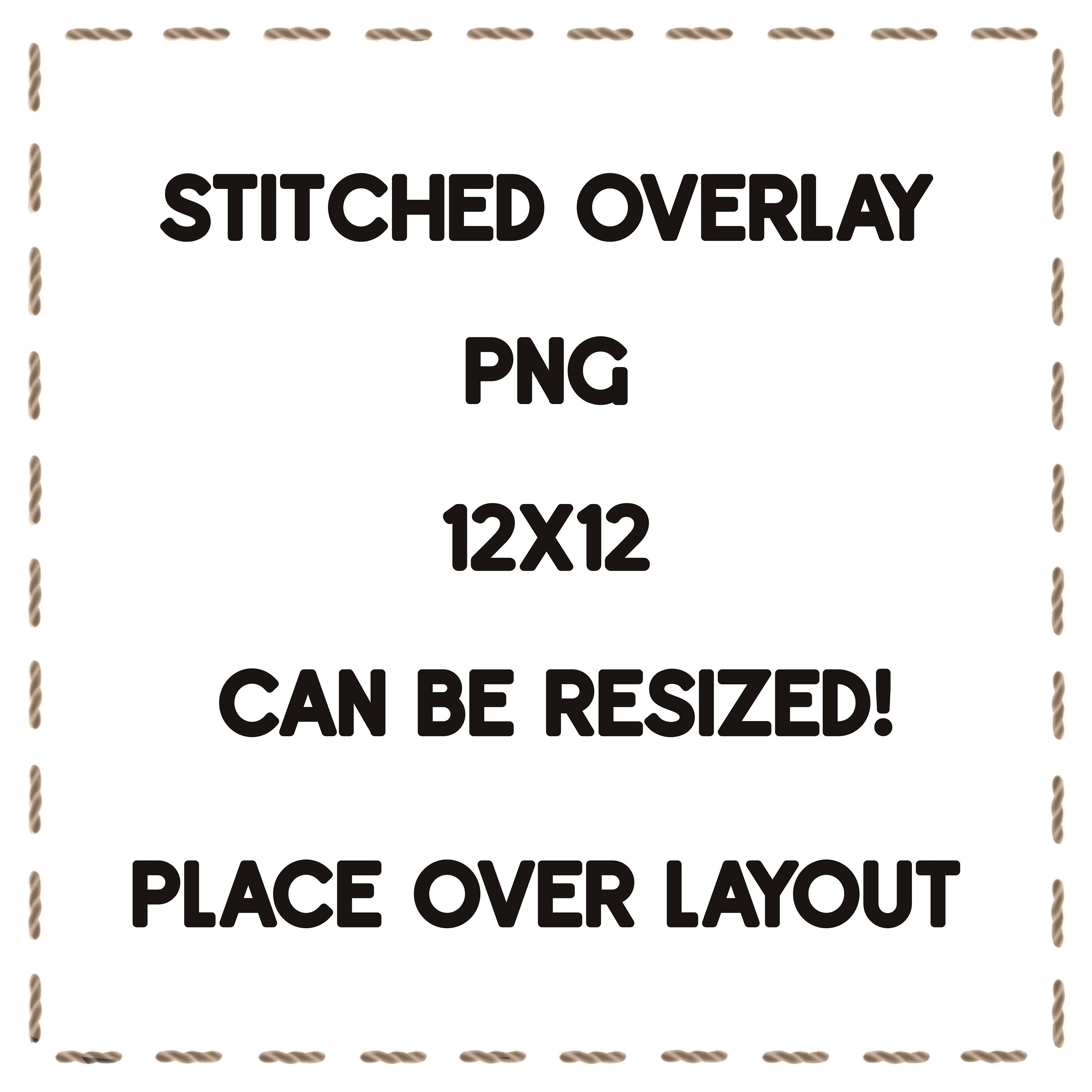 Overlay Stitches Stitched Resizable PNG Sew Sewn Sewing Outline Design ...