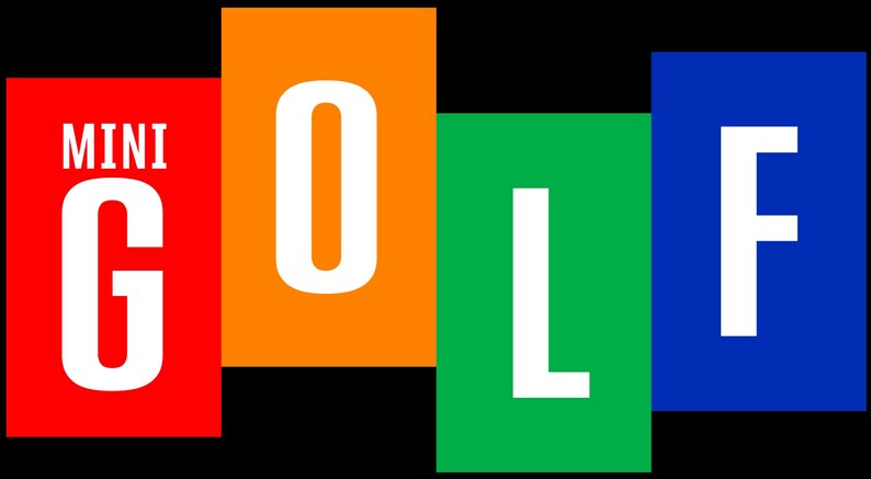 Mini Golf Sign PNG Transparent Sticker Element Page Album Design ...